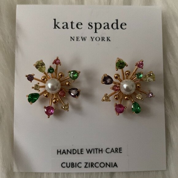 kate spade | Jewelry | Kate Spade Bloom In Color Burst Stud Earrings In ...